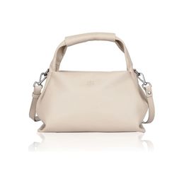 Bellicci Leder-Henkeltasche "Kimm" in Beige - (B)27 x (H)16 x (T)17 cm - 54% | Damen-taschen