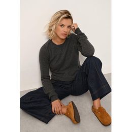 Just Cashmere Kaschmir-Pullover "Helen" in Anthrazit - 59% | Gr&ouml;&szlig;e M | Damen-pullover-cardigans