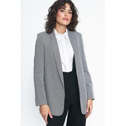 Nife Blazer in Schwarz/ Wei&szlig; - 80% | Gr&ouml;&szlig;e 38 | Damenjacken