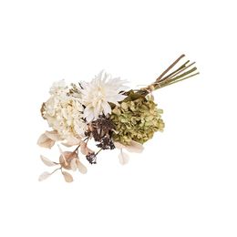 House Nordic Kunststrau&szlig; "Hydrangea" in Creme/ Wei&szlig;/ Gr&uuml;n - (H)67 cm - 28% | Kerzen-vasen