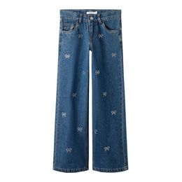name it Jeans M&auml;dchen Gr&ouml;&szlig;e 140 blue denim / silber