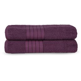 Good Morning Badetuch &raquo;Uni Towels&laquo; Baumwolle, Walkfrottee, Bord&uuml;re, 500 GSM, Einfarbig, ohne Aufh&auml;ngung rot Frottier, Obermaterial: 100% Baumwolle