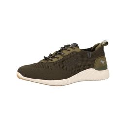 Mustang Shoes Herren Sneaker &raquo; Sneaker Lederimitat/Textil&laquo; gr&uuml;n 44
