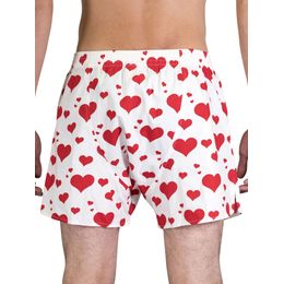 Sugar Pine Boxer ' Webboxershorts weit Motive Print ' Herren Gr&ouml;&szlig;e M wei&szlig;