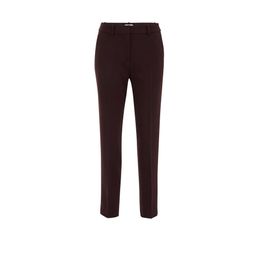 WE Fashion B&uuml;gelfaltenhose Damen Gr&ouml;&szlig;e 56 dunkelbraun