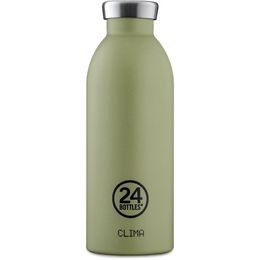 24Bottles Trinkflasche 'Clima' Herren Gr&ouml;&szlig;e one size oliv / schwarz / silber
