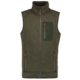 OS-Trachten Strickfleece Weste oliv, Gr&ouml;&szlig;e 3XL