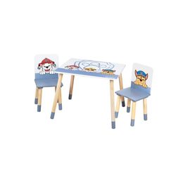 Roba Kindersitzgruppe Paw Patrol, 2 St&uuml;hle & Tisch, Holz wei&szlig; | Gr.: onesize