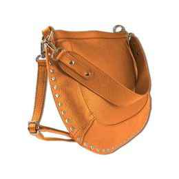 Toscanto Schultertasche, Umh&auml;ngetasche Leder tan, braun ca. 36cm | Gr.: onesize