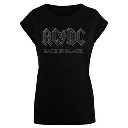 F4NT4STIC Extended Shoulder T Shirt ACDC Back in Black in schwarz | Gr.: 3XL