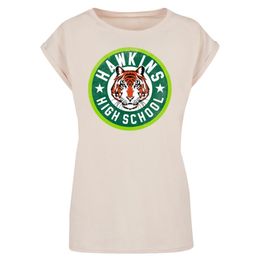 F4NT4STIC T-Shirt Stranger Things Hawkins Tiger Circle in Whitesand | Gr.: 4XL