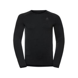 Odlo Unterhemd BL TOP Crew neck l/s PERFORM in Schwarz | Gr.: L