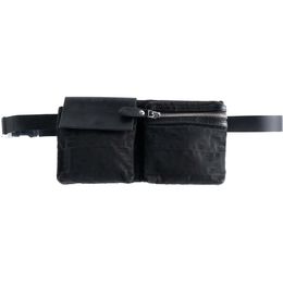 Fendi Bauchtaschen - Zucca Canvas Double Pocket Belt Bag - Gr. ONE SIZE - in Schwarz - f&uuml;r Damen