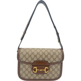 Gucci Crossbody Bags - Gucci Horsebit Monogram - Beige - Gr. unisize - in Beige - f&uuml;r Damen