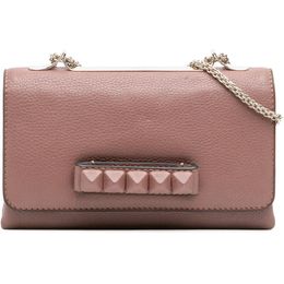 Valentino Garavani Hobo Bags - Leather Rockstud Va Va Voom Clutch on Chain - Gr. unisize - in Gold - f&uuml;r Damen