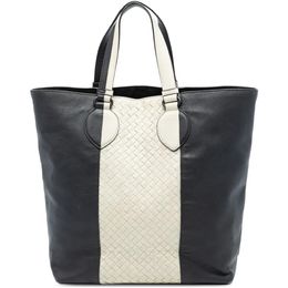 Bottega Veneta Hobo Bags - Bicolor Nappa Intrecciato Convertible Tote - Gr. unisize - in Schwarz - f&uuml;r Damen