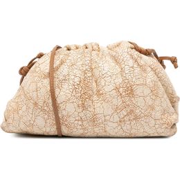 Bottega Veneta Hobo Bags - Crackled Calfskin The Mini Pouch Crossbody - Gr. unisize - in Braun - f&uuml;r Damen