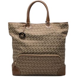 Fendi Shopper - Zucchino Canvas Chef Shopping Tote - Gr. unisize - in Braun - f&uuml;r Damen