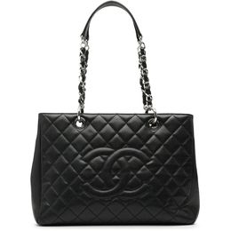 Chanel Shopper - Caviar Grand Shopping Tote - Gr. unisize - in Schwarz - f&uuml;r Damen