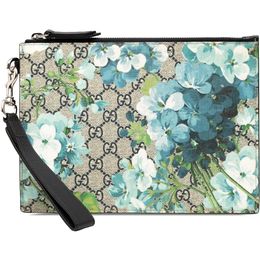 Gucci Clutches - GG Supreme Blooms Clutch - Gr. unisize - in Blau - f&uuml;r Damen