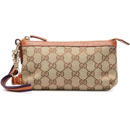 Gucci Clutches - GG Canvas Jolicoeur Pochette - Gr. unisize - in Braun - f&uuml;r Damen