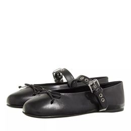 Miu Miu Loafer - Leather Ballerina - Gr. 39 (EU) - in Schwarz - f&uuml;r Damen