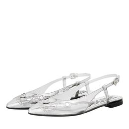 Moschino Espadrilles - Ballerina - Gr. 38 (EU) - in Silber - f&uuml;r Damen