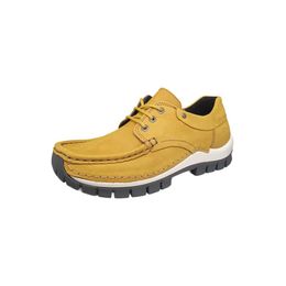 Wolky Mokassins Schn&uuml;rschuhe in Gelb | Gr.: 40