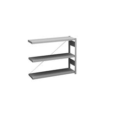 eurokraft pro Steckregal, Bauart leicht, einseitig, HxBxT 825 x 1000 x 300 mm, verzinkt, Anbauregal