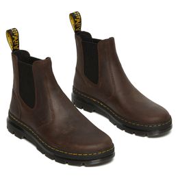 Dr. Martens Herren Chelseaboots "Embury", Gr. 40dunkelbraun, Leder, Schuhe, Blockabsatz, Stiefelette, Schlupfboots mit Logoschriftzug
