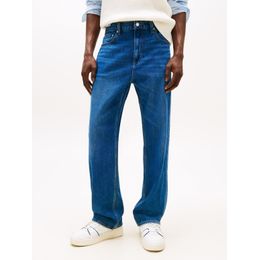Regular-fit-Jeans Tommy Jeans "Otis Regular Straight", Herren, Gr. 32, L&auml;nge 36, denim schwarz, Denim/Jeans, Obermaterial: 99% Baumwolle, 1% Elasthan, regular fit lang, Jeans, Gerade geschnittene Jeans, regul&auml;rer Leibh&ouml;he