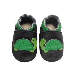Bemesu Baby-Leder-Laufschuhe, komfortabel mit rutschfester Sohle-Schildkr&ouml;tenmuster | Gr.: 23/24