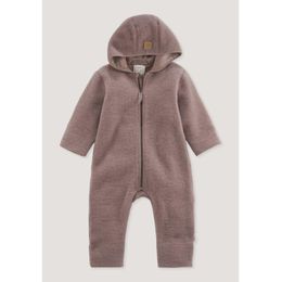 hessnatur Wollfleece Overall in mauve | Gr.: 98