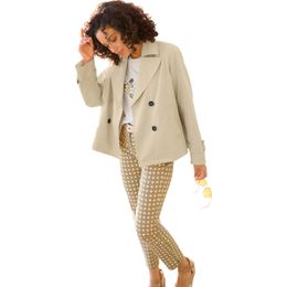 CR&Eacute;ATION L Damen Kurzjacke in Trench-Optik sand Gr&ouml;&szlig;e 36