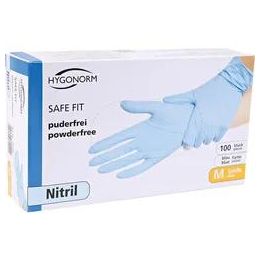 Hygonorm Safe Fit Nitrilhandschuhe blau puderfrei, VE 1000 St&uuml;ck 10/XL
