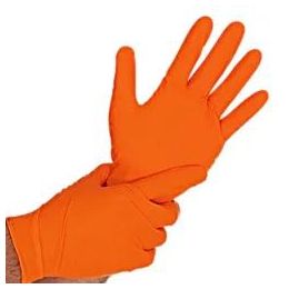 Franz Mensch GmbH Hygostar Diamond Grip Nitrilhandschuhe orange puderfrei, VE 500 St&uuml;ck 10/XL