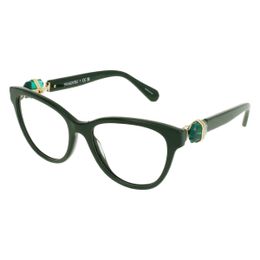 Swarovski 0SK2004 Brille Damen | Fassung: Vollrand, Rund, Gr&uuml;n Dunkel