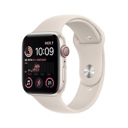 Apple Watch Series SE 1 (2020) GPS 44 mm - Aluminium Silber - Sportarmband Polarstern