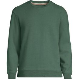 LANDS' END Rundhals-Sweatshirt SERIOUS SWEATS, Herren,  Gr&uuml;n, Baumwoll-Mischung/Polyester-Mischung, by Lands' End