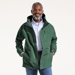 LANDS' END Verstaubare wasserdichte Regenjacke, Herren,  Gr&uuml;n, Polyester, by Lands' End