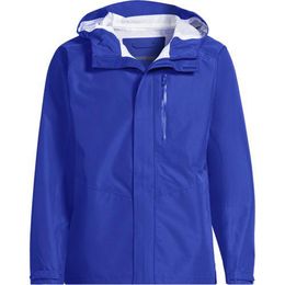 LANDS' END Verstaubare wasserdichte Regenjacke, Herren,  Blau, Polyester, by Lands' End