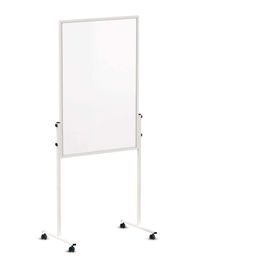Maul Moderationstafel Maulsolid Standfu&szlig; Rollen 56 x 84 x 193.5 cm wei&szlig; grau