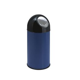 Push-M&uuml;lleimer, Stahl, Volumen 40 l, blau, ab 2 Stk kaiserkraft