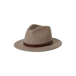 Brixton Hut 'MESSER FEDORA' Herren Gr&ouml;&szlig;e 59/60 brokat / dunkelbraun