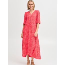 Fransa Kleid 'FRKamma' Damen Gr&ouml;&szlig;e 36 rot / wei&szlig; Winterkleid