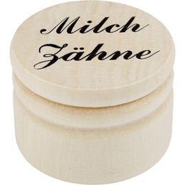Milchzahndose Holz 3,5 cm 1 St