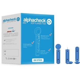 Alphacheck soft Lanzetten 28 G 200 St