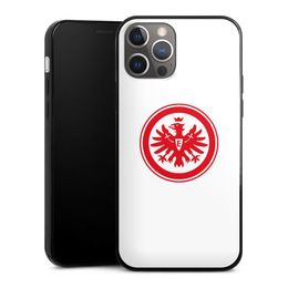 DeinDesign iPhone 12 Pro Handy Slim Case extra d&uuml;nn Silikon Handyh&uuml;lle schwarz H&uuml;lle Eintracht Frankfurt Sge Official Licensed Product Silikon Slim Case