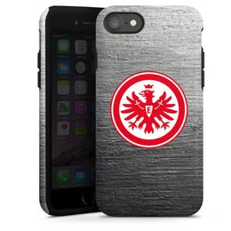 DeinDesign iPhone SE (2022) Handy Panzer Handyh&uuml;lle robuste Outdoor H&uuml;lle Schutzh&uuml;lle gl&auml;nzend Sge Eintracht Frankfurt Logo Tough Case