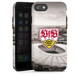 DeinDesign iPhone SE (2020) Handy Panzer Handyh&uuml;lle robuste Outdoor H&uuml;lle Schutzh&uuml;lle gl&auml;nzend Official Licensed Product Stadium Vfb Stuttgart Tough Case